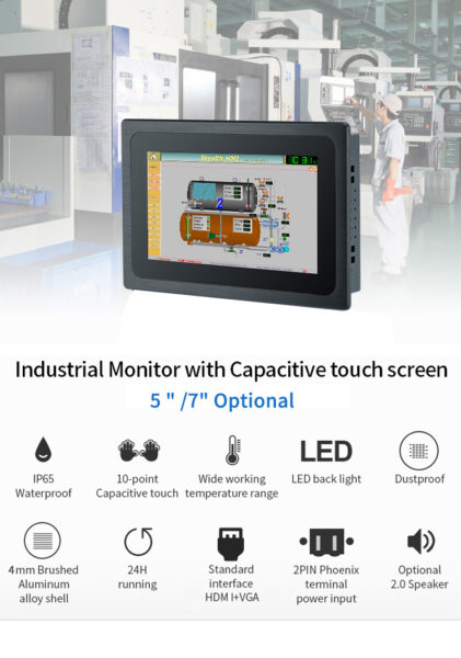 DM070-7 inch touchscreen monitor/android 11 inbuilt - TouchWo