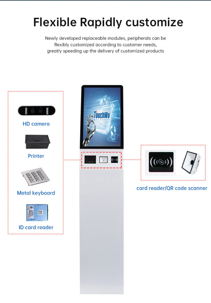 22 inch self service Multifunctional touch kiosk - TouchWo