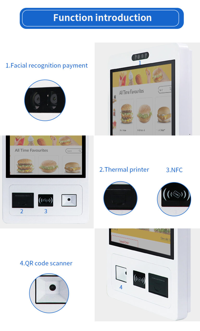 27 inch touchscreen kiosks self service wall mounted - TouchWo